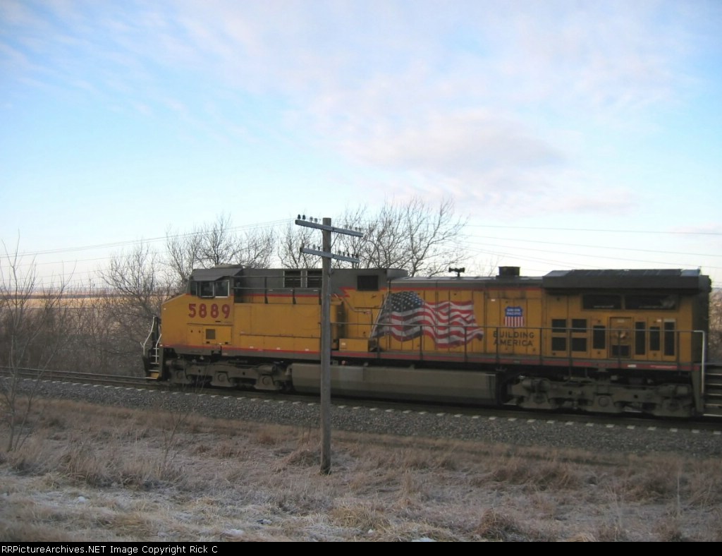 UP 5889 Is The DPU On NB Coal Loads